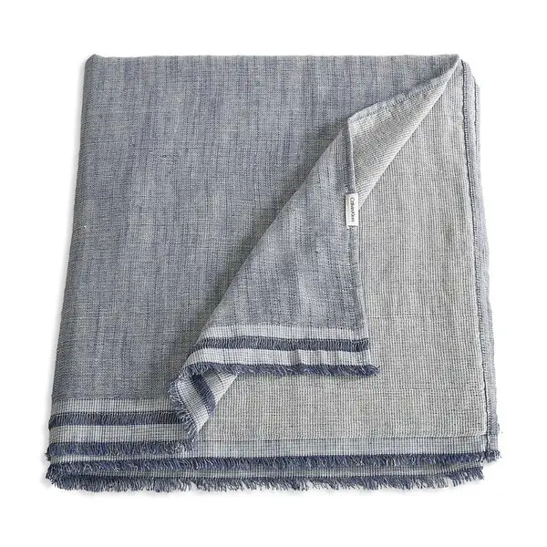 Calvin Klein Fine Weave Throw - Light Grey