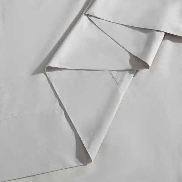 Calvin Klein Enhanced Cooling Comfort Solid 4 Piece Sheet Set, King - Soft Grey