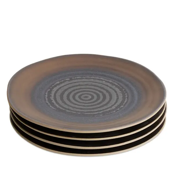 MOMENI Akita Stoneware Salad Plates, Set Of 4 - Copper