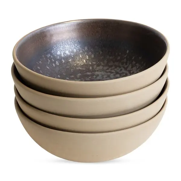 MOMENI Akita Stoneware Bowls, Set Of 4 - Copper