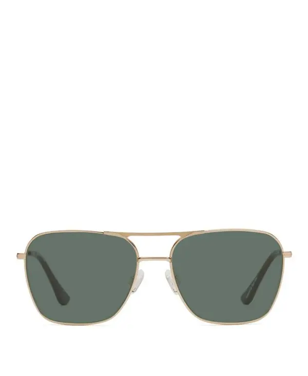 CADDIS Hooper Polarized Sunglasses 57 Mm - Polished Gold Polarized Gray-green