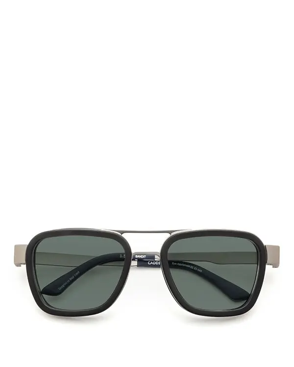 CADDIS Bandit 52 Mm Sunglasses - Gunmetal Black Polarized Gray-green