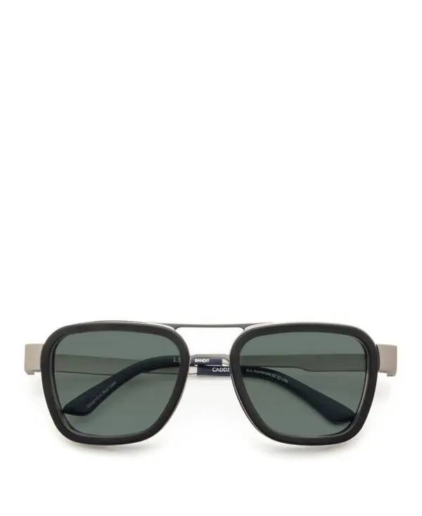 CADDIS Bandit 52 Mm Sunglasses - Gunmetal Black Polarized Gray-green