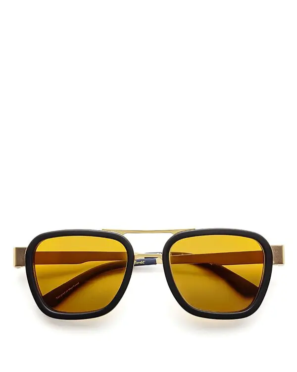 CADDIS Bandit 52 Mm Sunglasses - Matte Gold Matte Black - Dark Amber