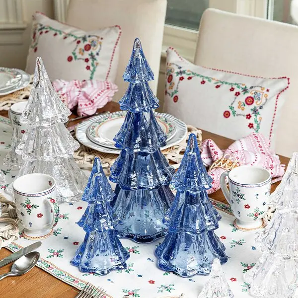 JULISKA Berry & Thread 9.5 3 Piece Stackable Tree Set - Navy
