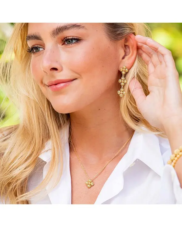 CAPUCINE DE WULF Berry Clover Station Necklace