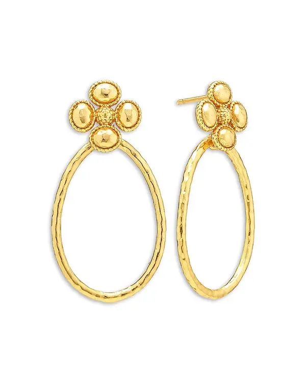 CAPUCINE DE WULF Berry Clover Teardrop Earrings - Gold