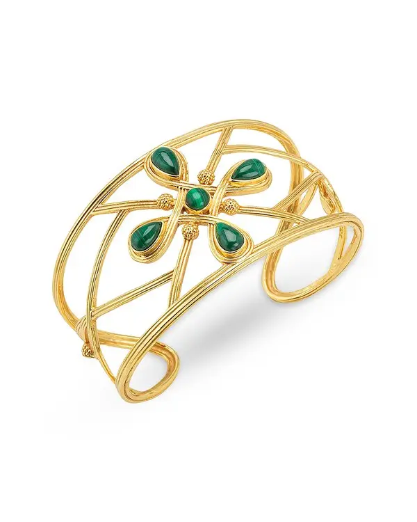 CAPUCINE DE WULF Monique Malachite Gem Cuff