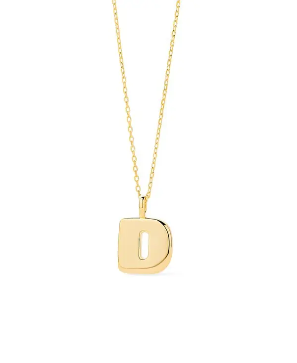 ANA LUISA Bubble Letter Necklace - D