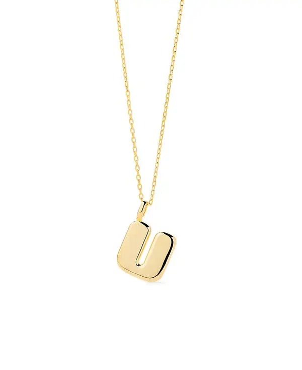 ANA LUISA Letter Pendant Necklace - U