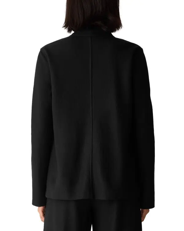 Eileen Fisher Wool High Collar Jacket