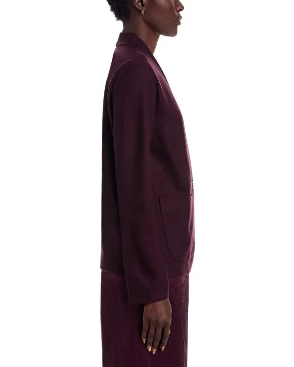 Eileen Fisher Wool High Collar Jacket