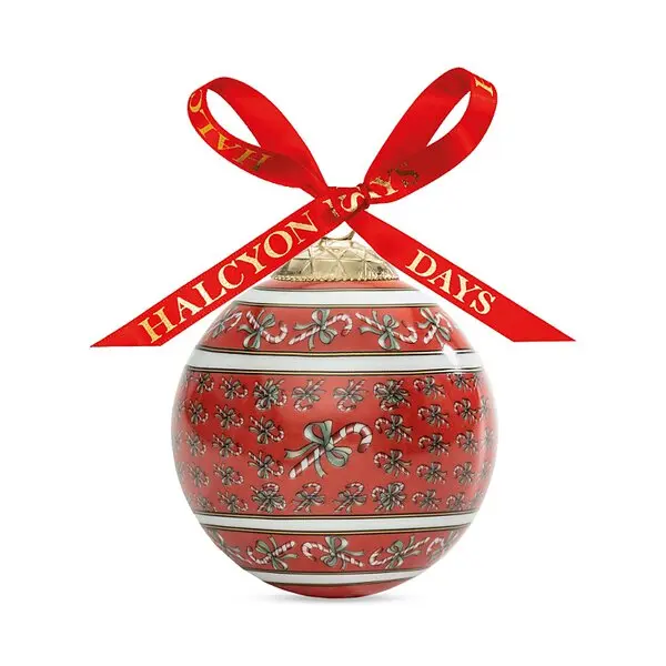 Halcyon Days Candy Cane Ball Ornament