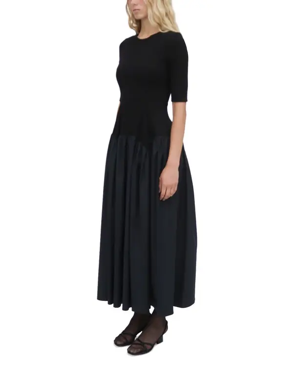 Rosetta Getty Gathered Drop Waist Dress