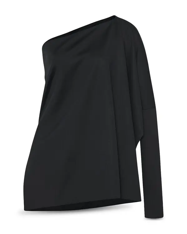 Rosetta Getty One Shoulder Caftan Top