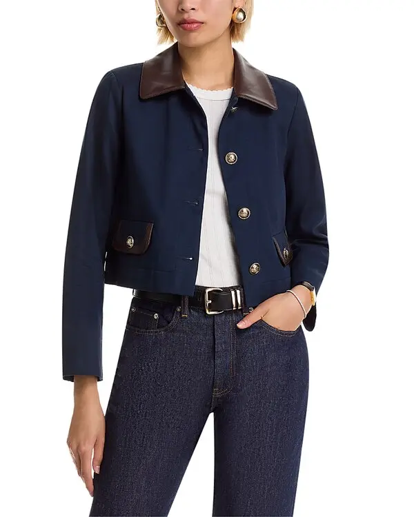 French Connection Trimmed Boxy Jacket
