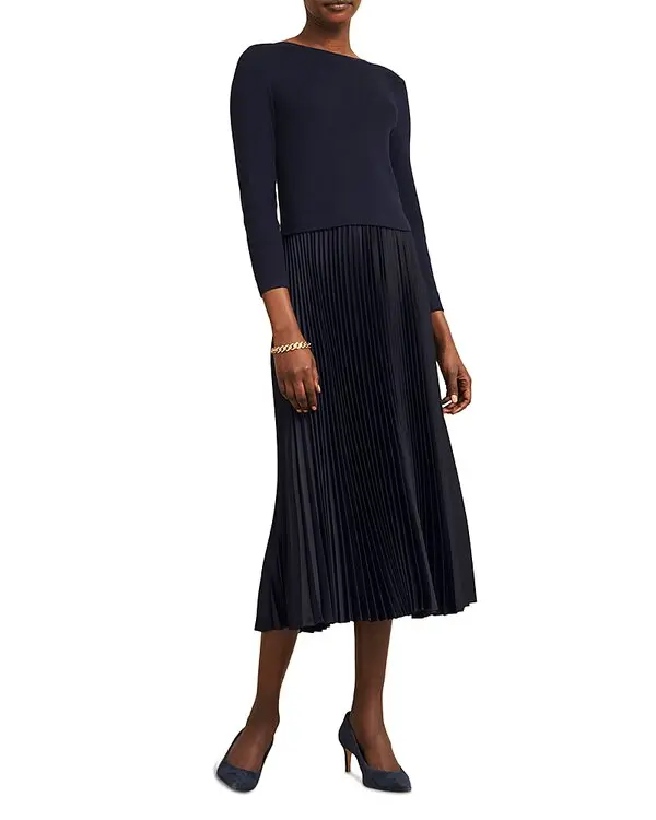 Buy HOBBS LONDON Lucinda Knitted Dress - Hobbs Navy At 30% Off |  Editorialist