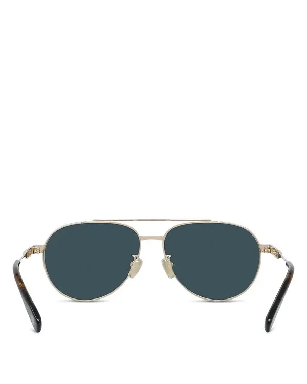 Vuarnet 60mm Pilot Sunglasses
