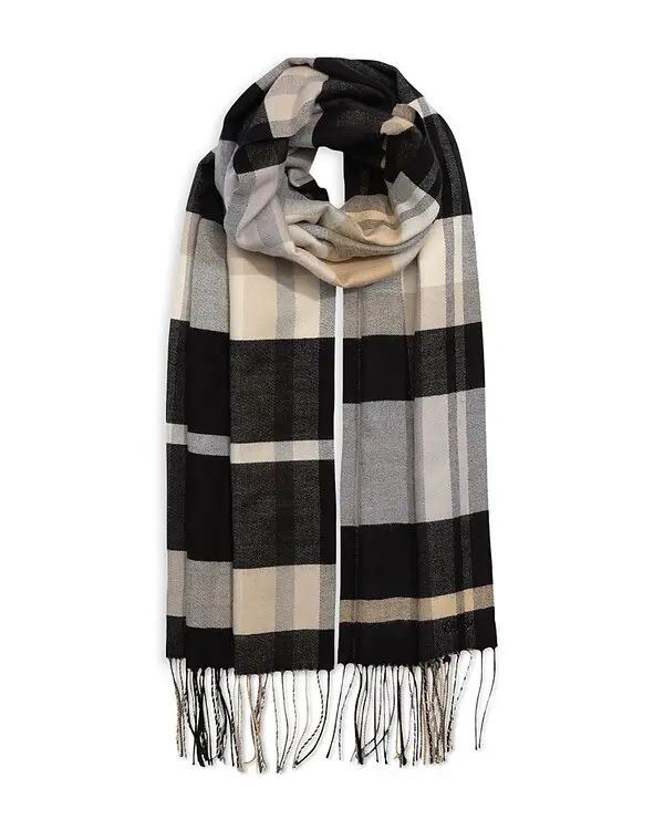 Echo Central Park Plaid Scarf - Black
