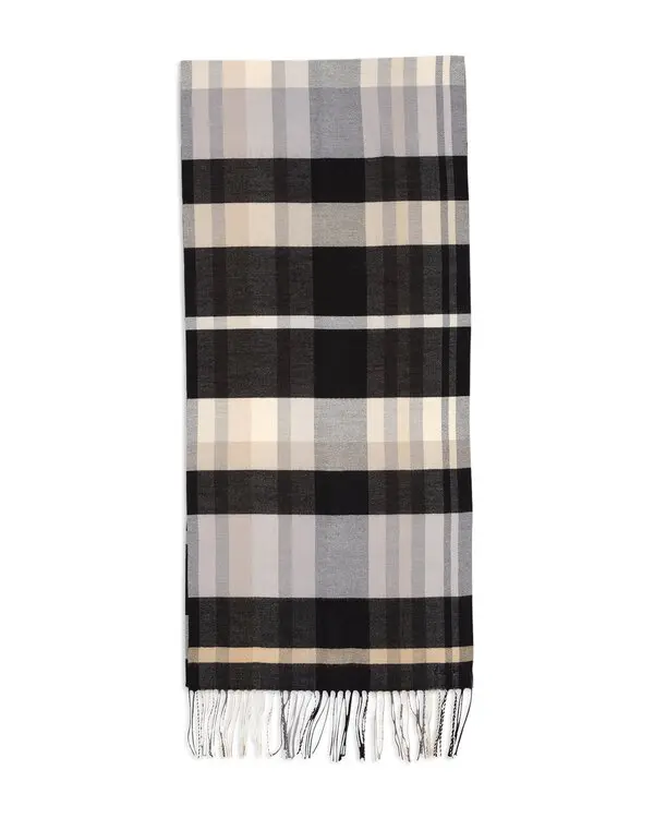 Echo Central Park Plaid Scarf - Black