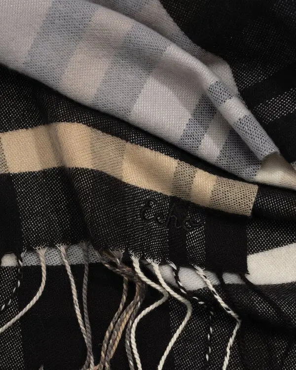 Echo Central Park Plaid Scarf - Black