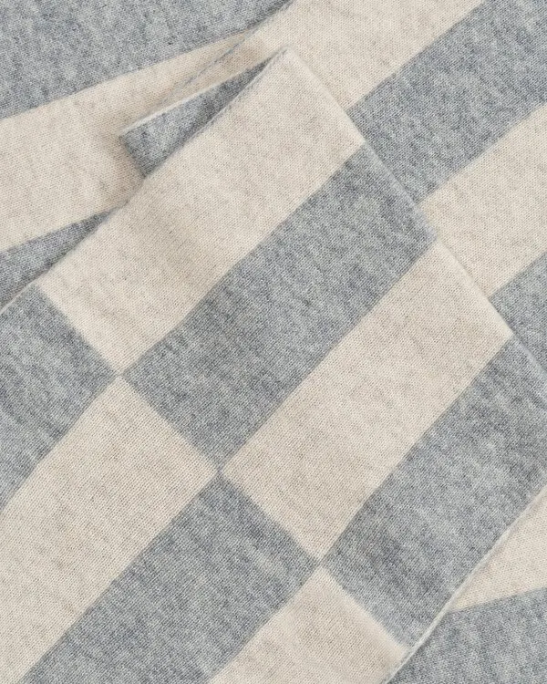 Echo Split Stripe Wool Scarf
