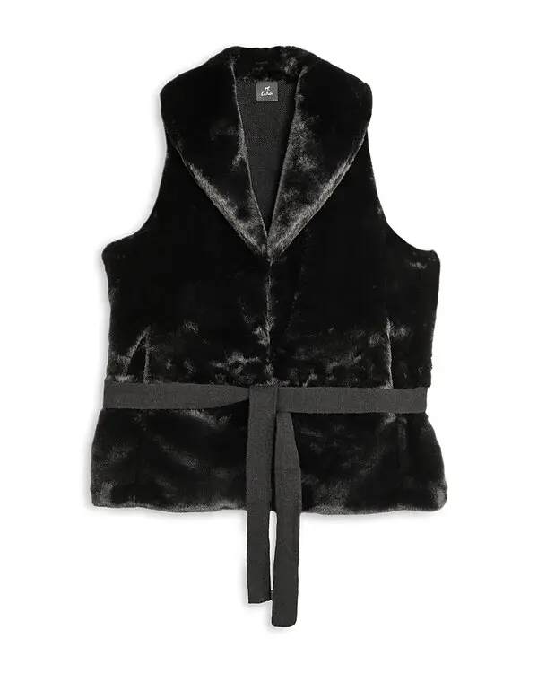 Echo Shawl Collar Faux Fur Vest