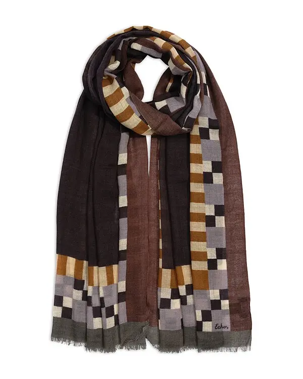 Echo Soho Geometric Wrap - Brown