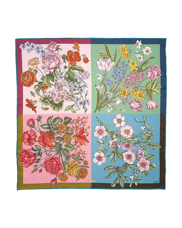Echo The Seasons Series Silk Bandana - Multi