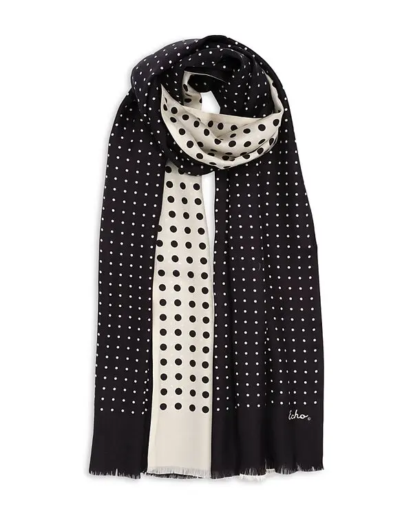 Echo Dot Tubular Silk Scarf - Black