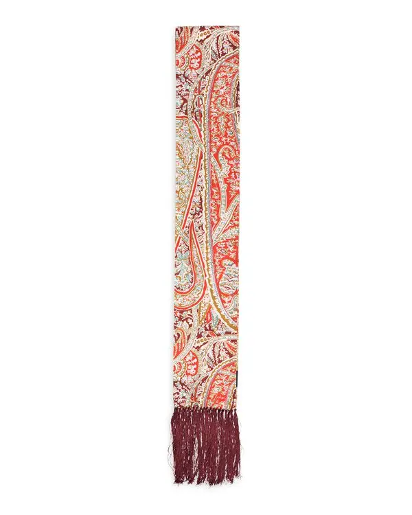Echo Paisley Tubular Silk Scarf