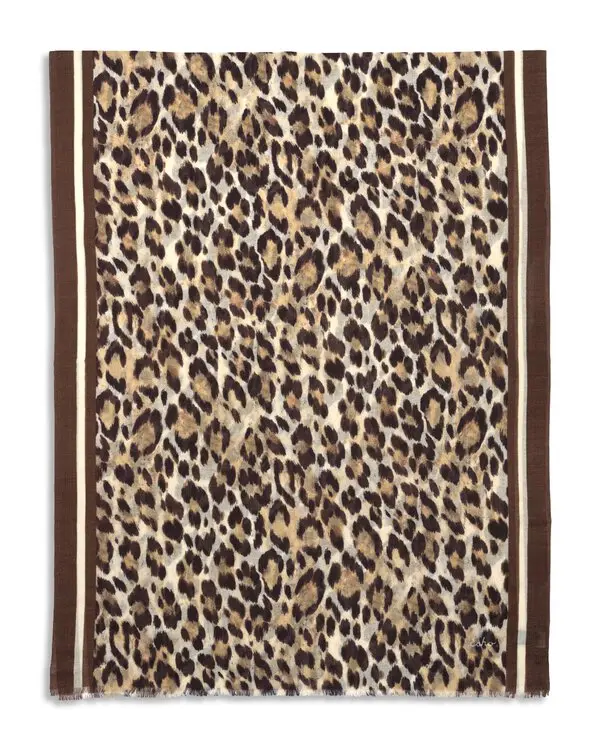 Echo Leopard Print Wrap Scarf