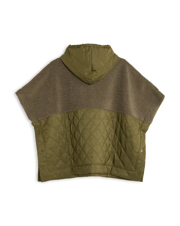 Echo Combo Quilted Hooded Poncho