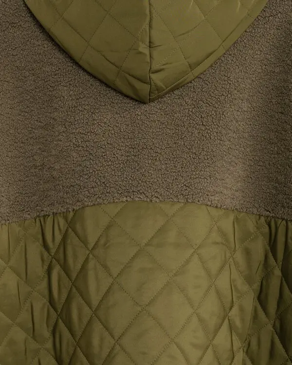 Echo Combo Quilted Hooded Poncho