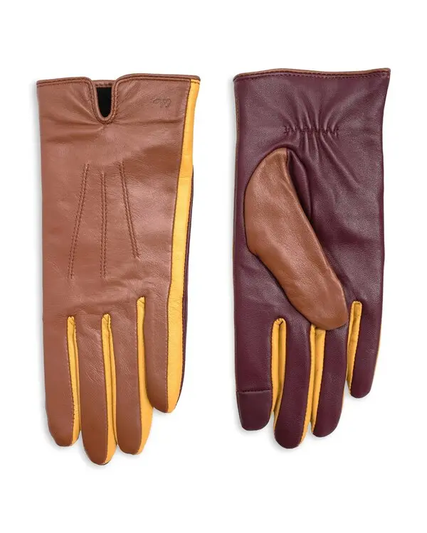 Echo Colorblock Leather Gloves