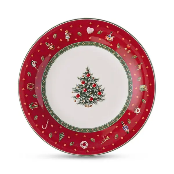 VILLEROY & BOCH Toy's Delight Red Round Salad Plate - Multi