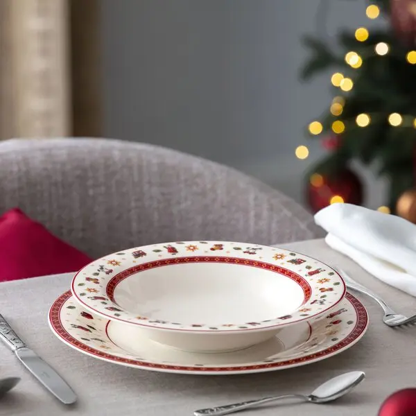 VILLEROY & BOCH Toy's Delight White Round Soup Bowl - Multi