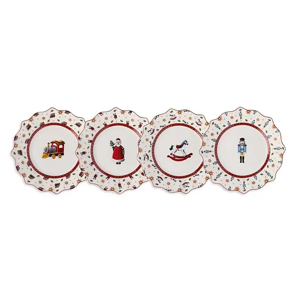 VILLEROY & BOCH Toy's Delight Anniversary Plate, Set Of 4 - Multi