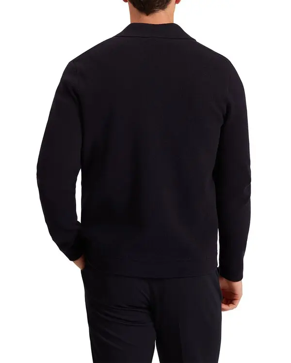 Ted Baker London Fenrys Waffle Stitch Zip Sweater Jacket