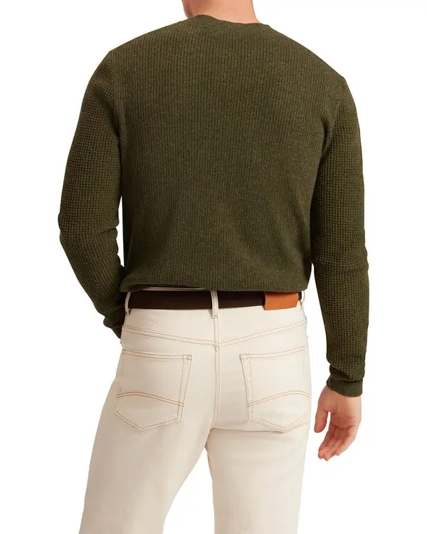 Ted Baker London Clacx Long Sleeve Waffle Stitch Crew