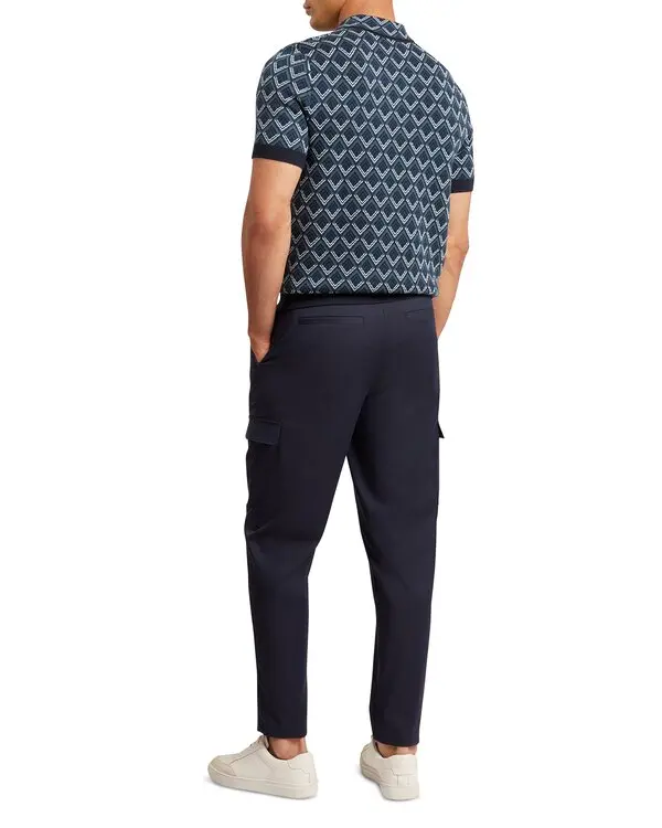 Ted Baker London Melvvin Jacquard Polo Shirt - Navy