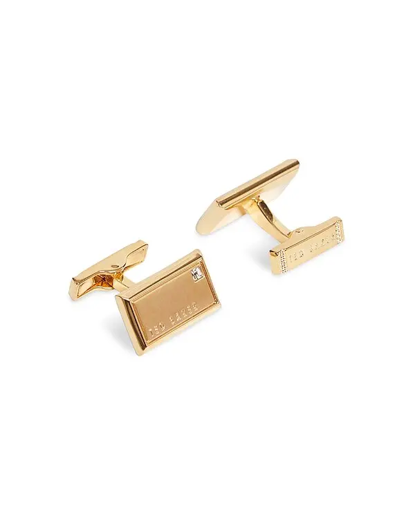 Ted Baker London Kristol Brushed Metal Cufflinks - Gold