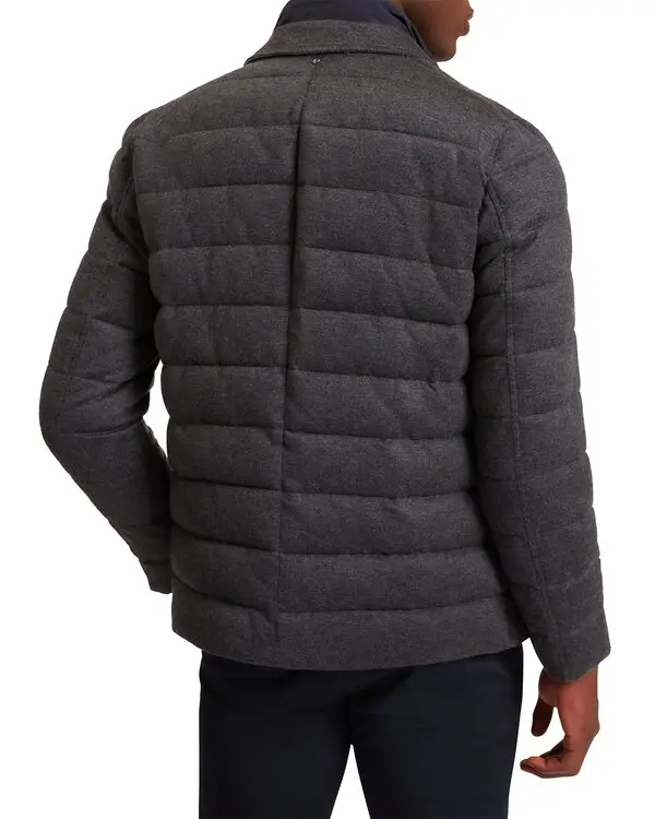 Ted Baker London Fine Knit Quilted Blazer With Mock Neck Liner