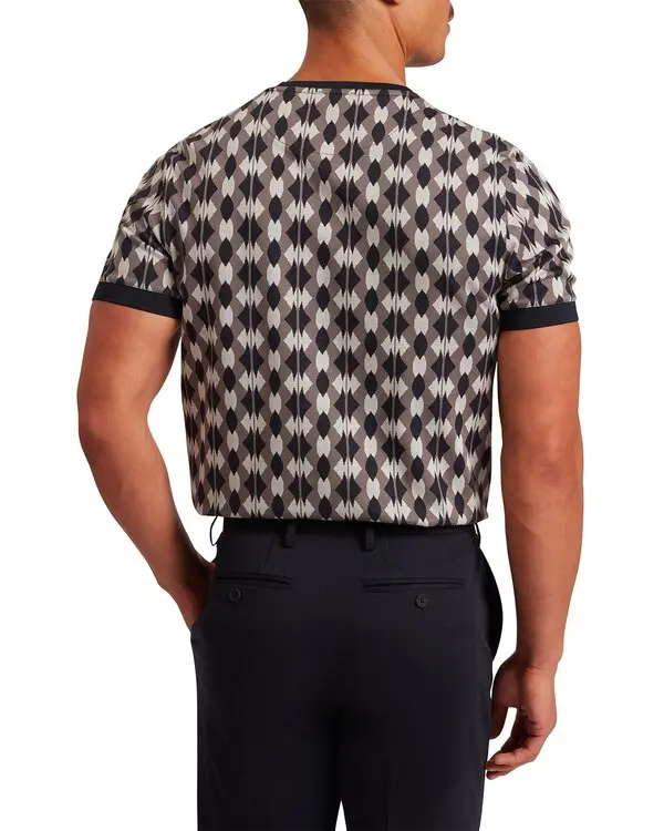 Ted Baker London Joaa Geo Jacquard Cotton Sweater Tee