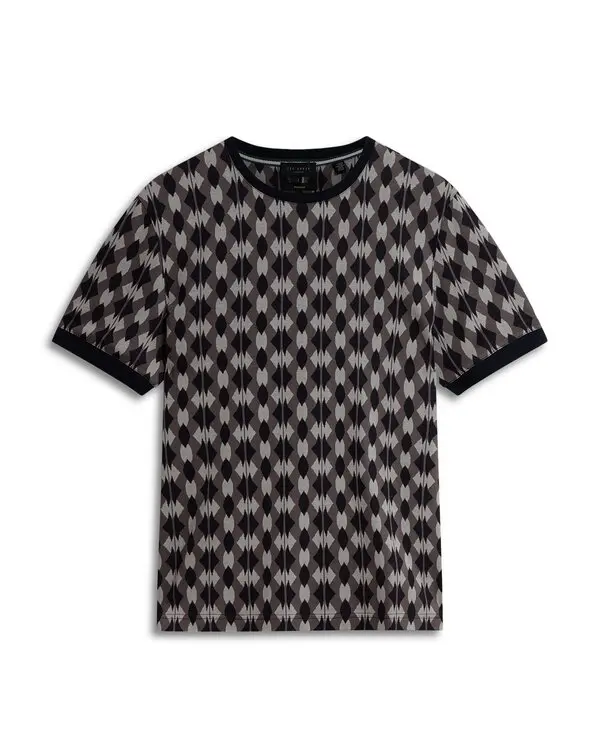 Ted Baker London Joaa Geo Jacquard Cotton Sweater Tee