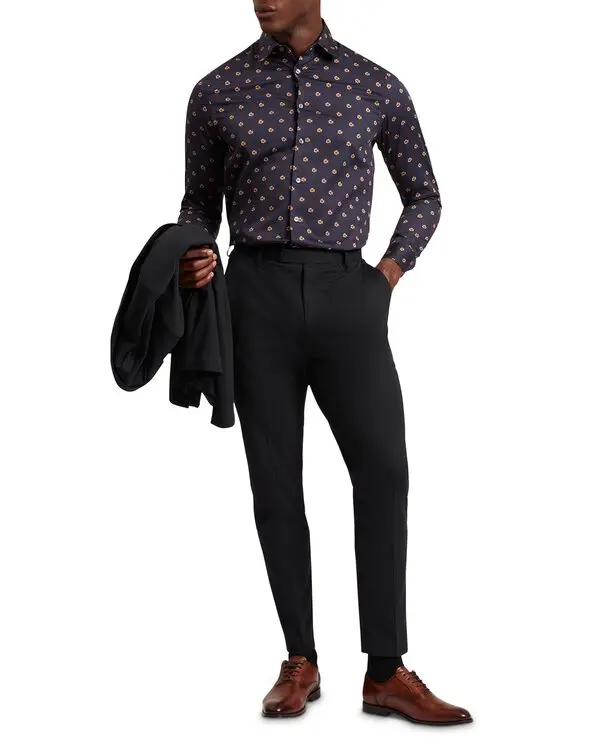 Ted Baker London Olufar Slim Fit Button-front Shirt - Navy