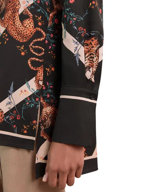 REISS X Alice Canale Hila Tiger Print Shirt