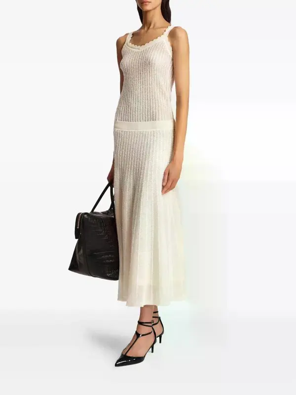 Khaite Dawn Midi Skirt - Neutrals