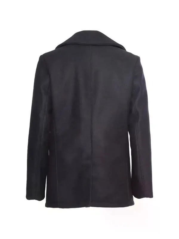 SCHOTT Double Breasted Wool Blend Coat