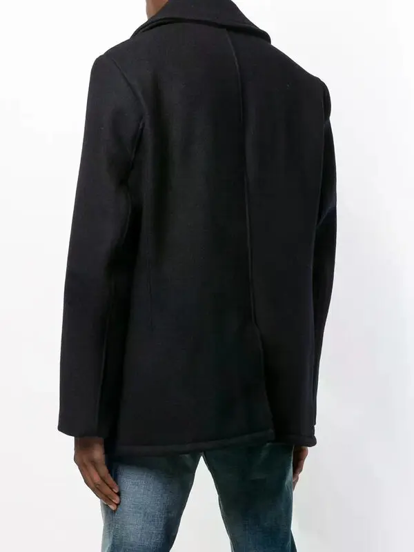 SCHOTT Double Breasted Wool Blend Coat